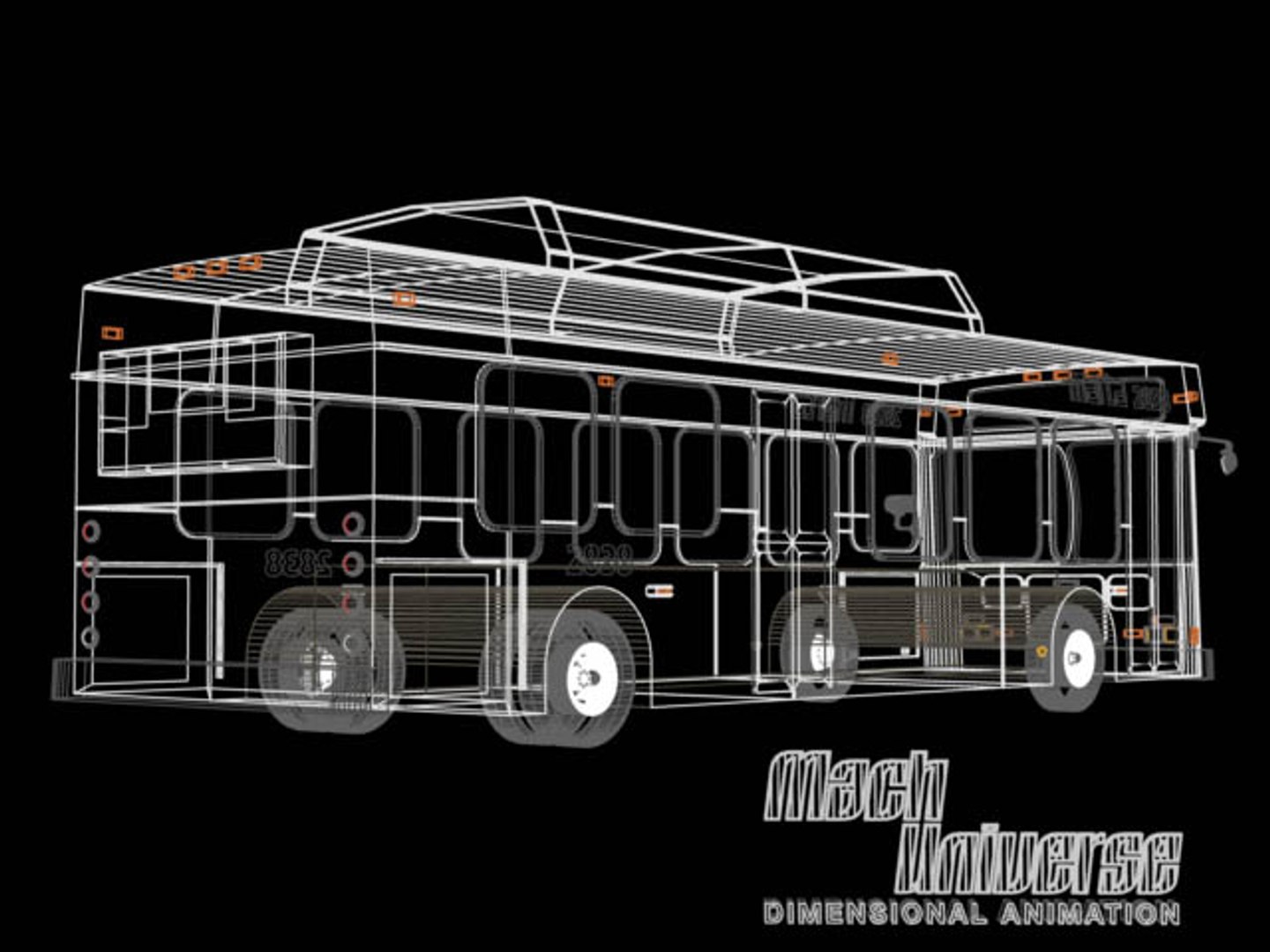 3d Model Medium Bus