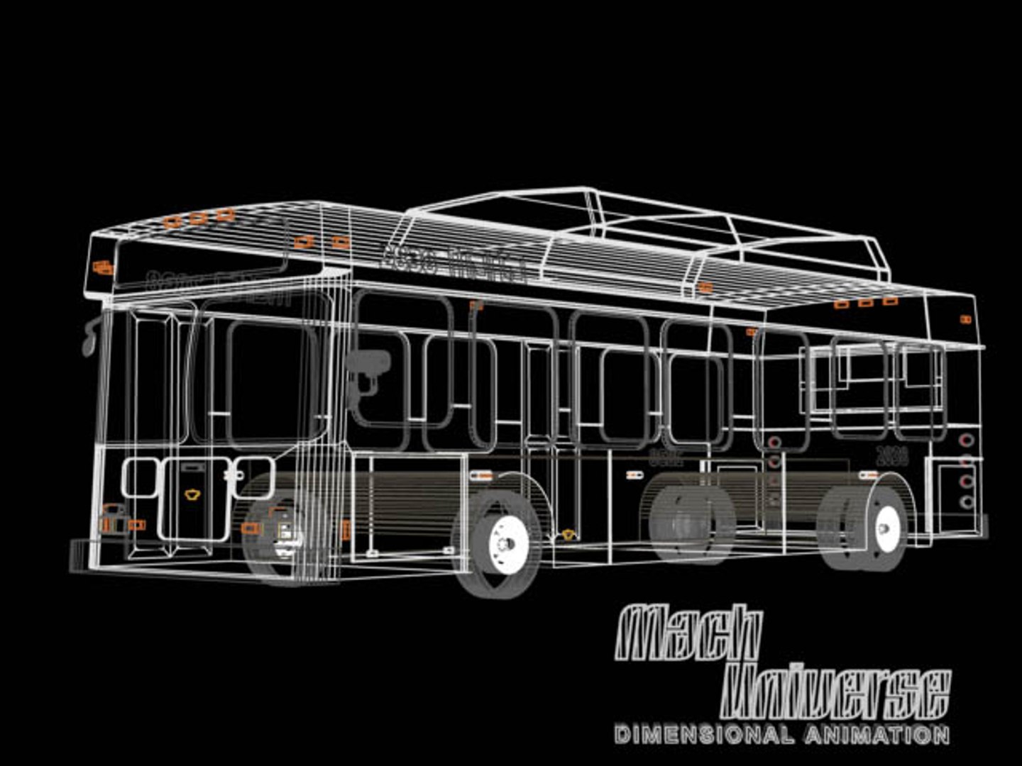3d Model Medium Bus