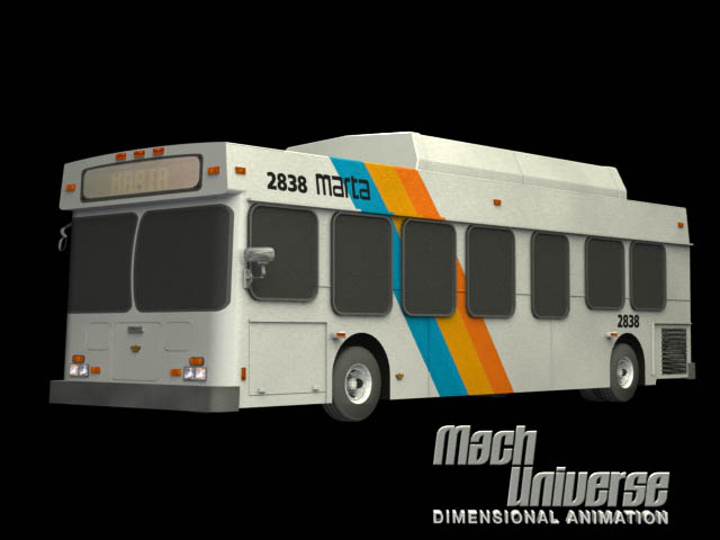 3d Model Medium Bus