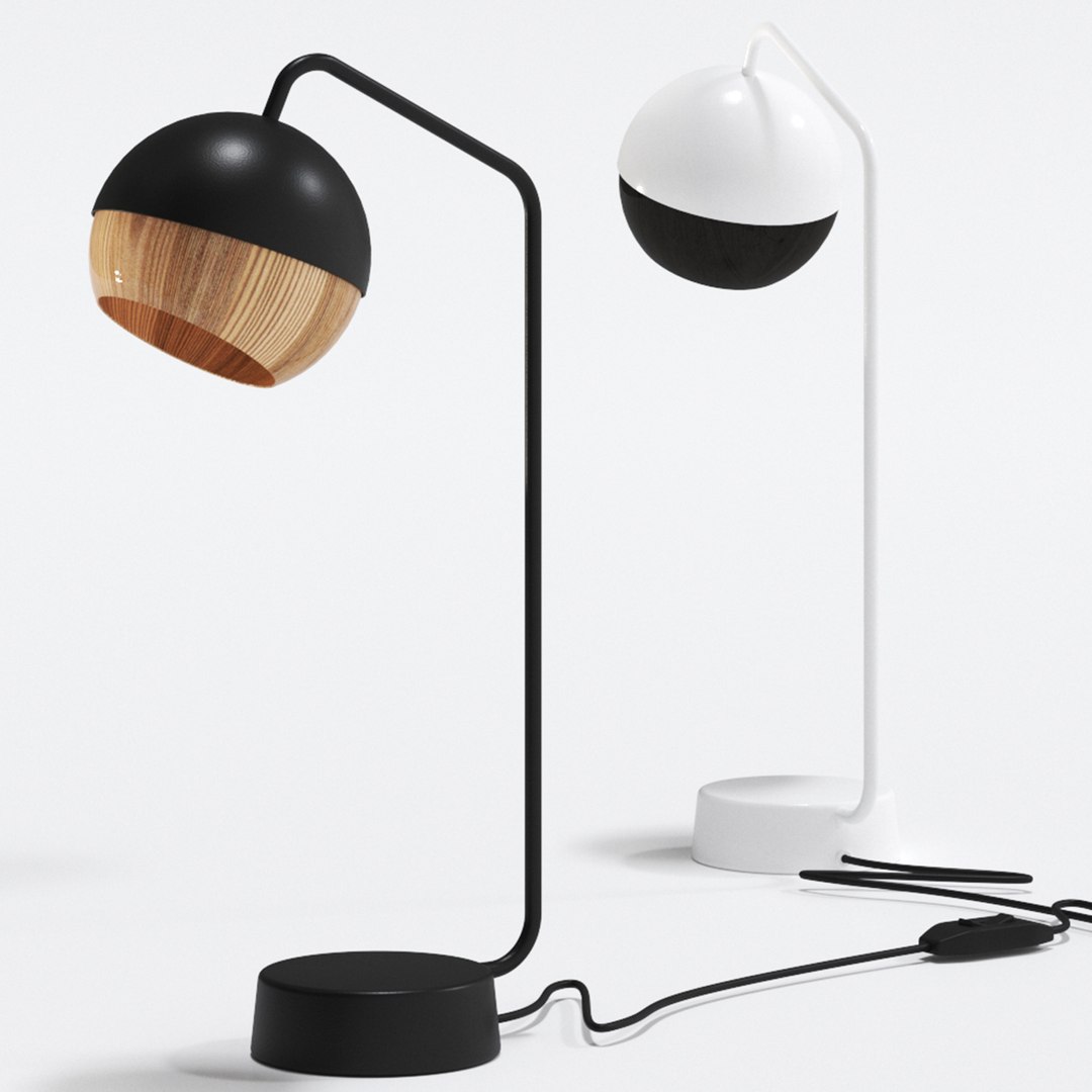 Ray Table Lamp Black by Mater 3D - TurboSquid 2125172