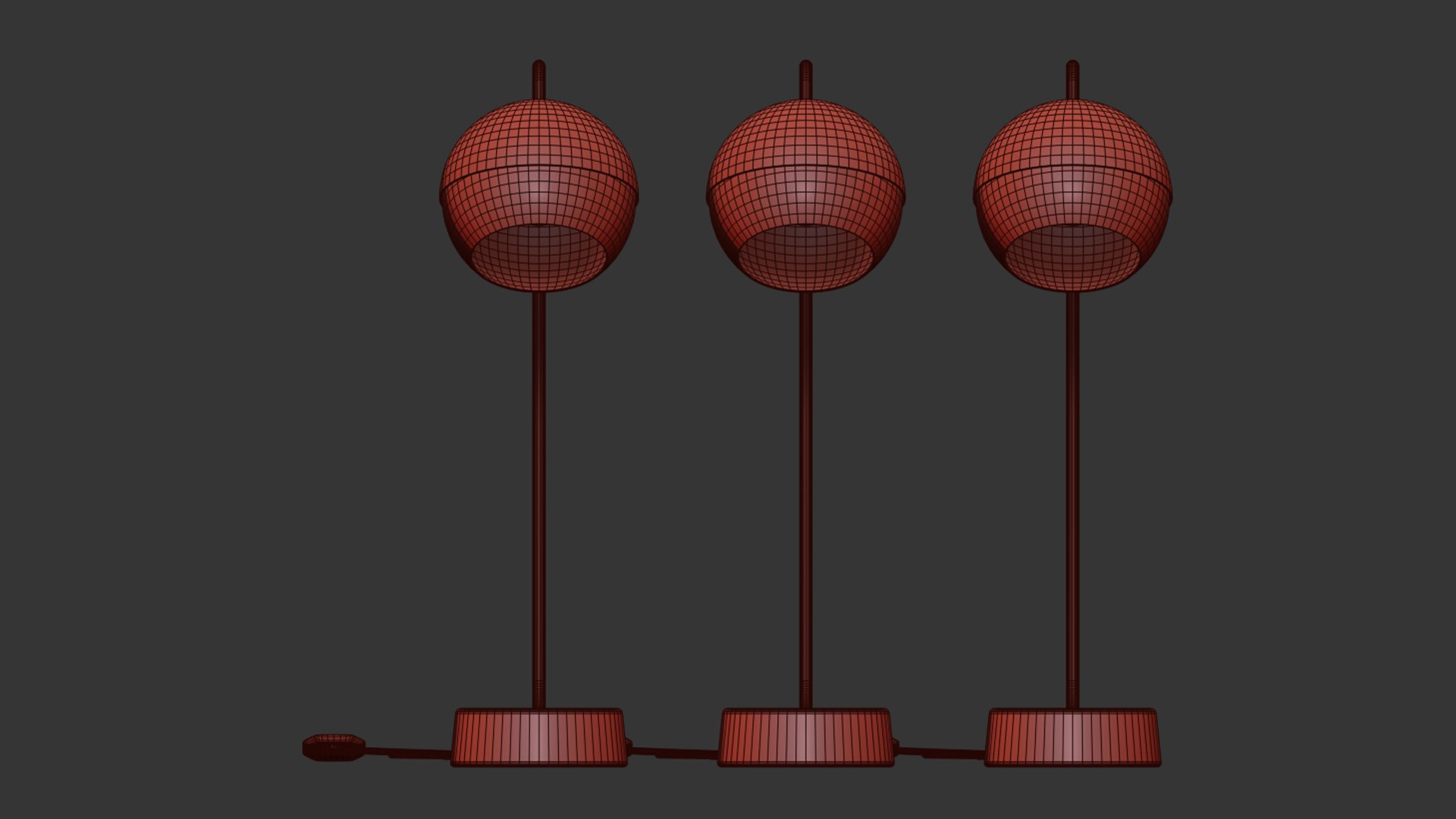 Ray Table Lamp Black by Mater 3D - TurboSquid 2125172