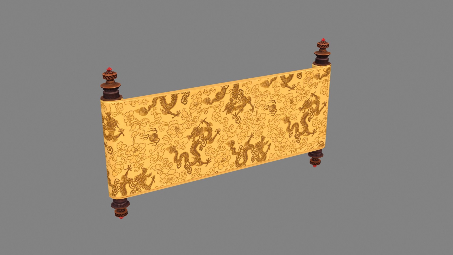 A Scroll With Dragon Patterns Printed On It - Imperial Edict 3D ...
