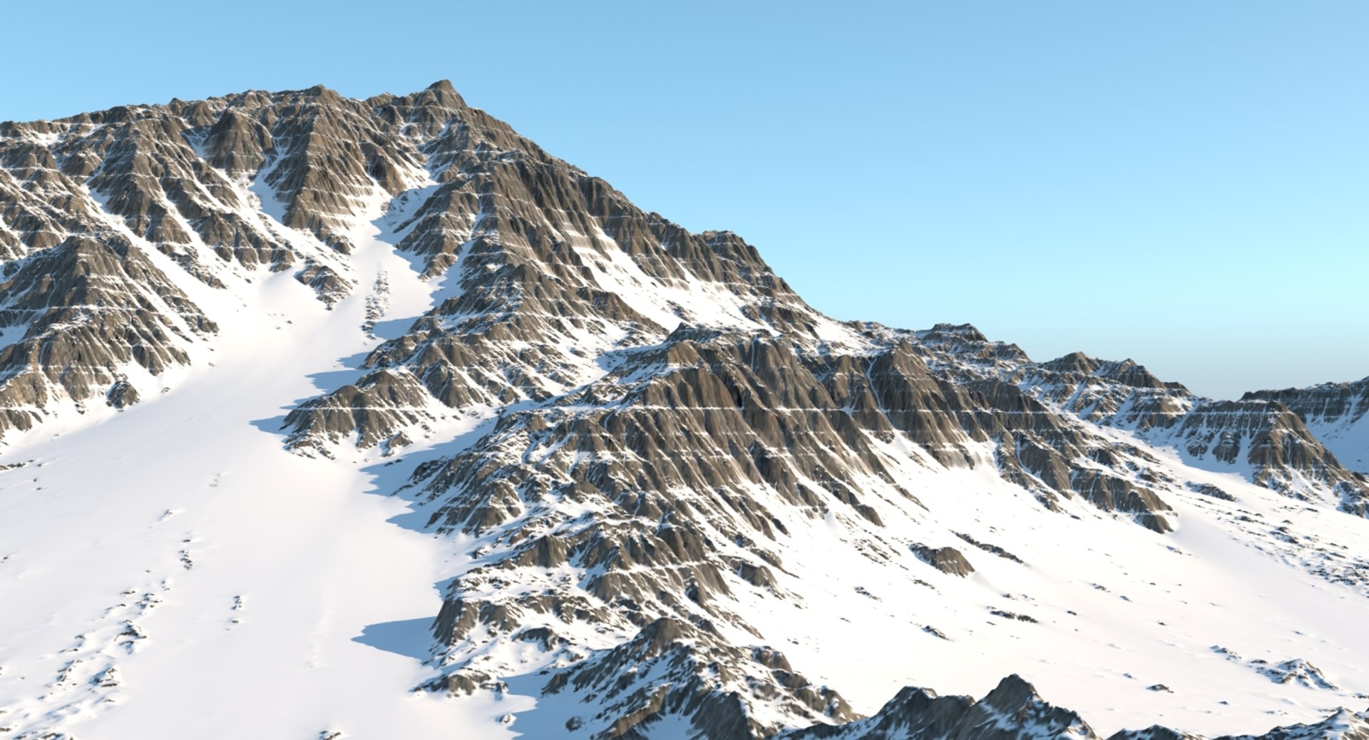 Mountain Realistic 3d Model