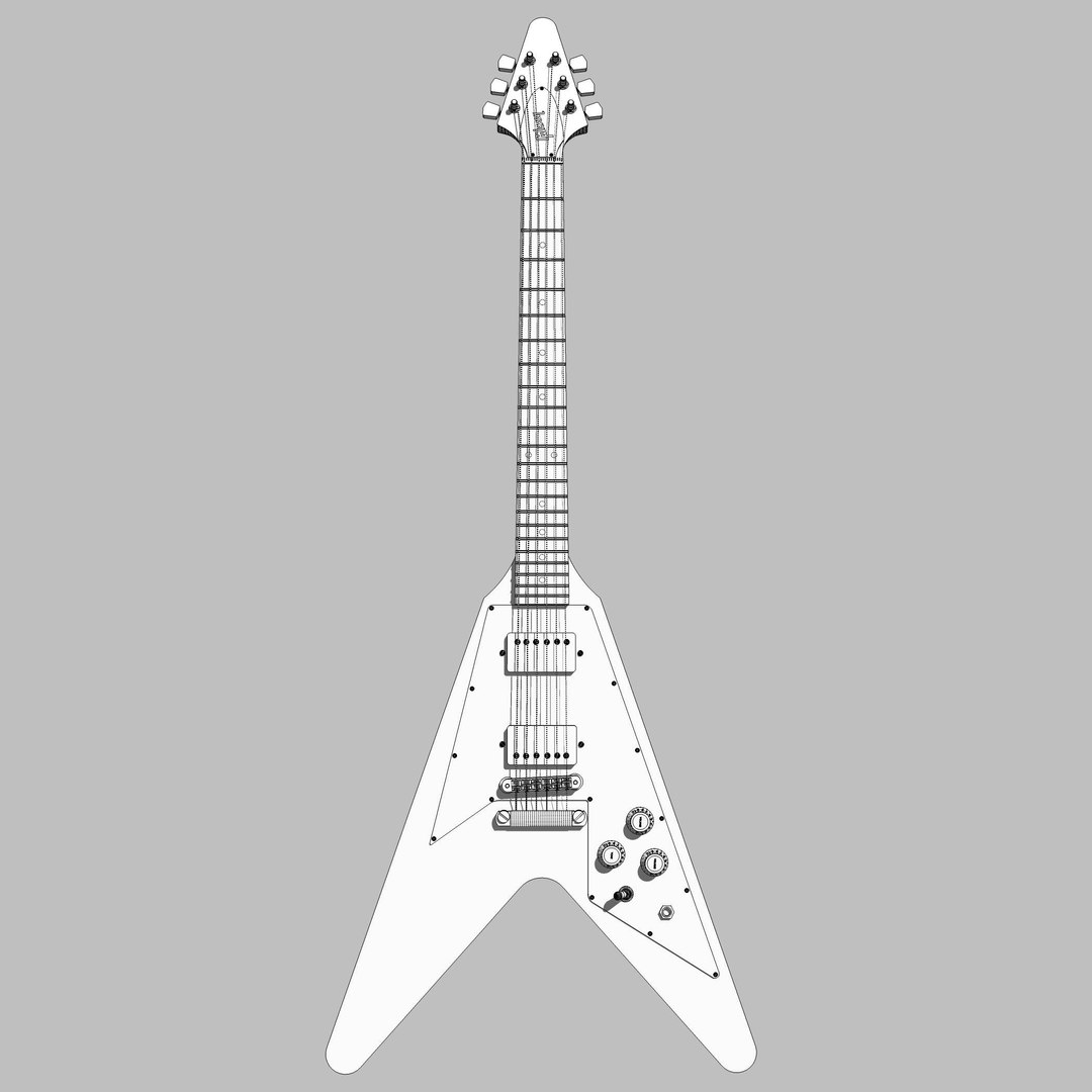 Gibson Flying V 3d Model