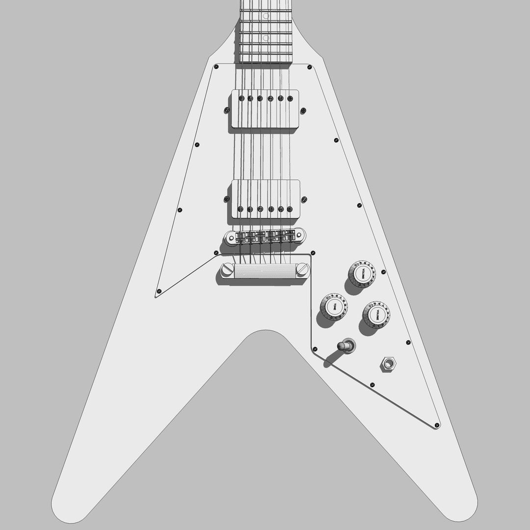 Gibson Flying V 3d Model