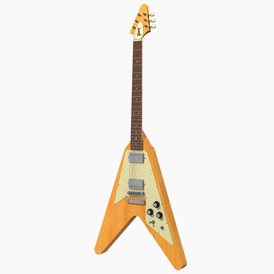Gibson Flying V 3d Model