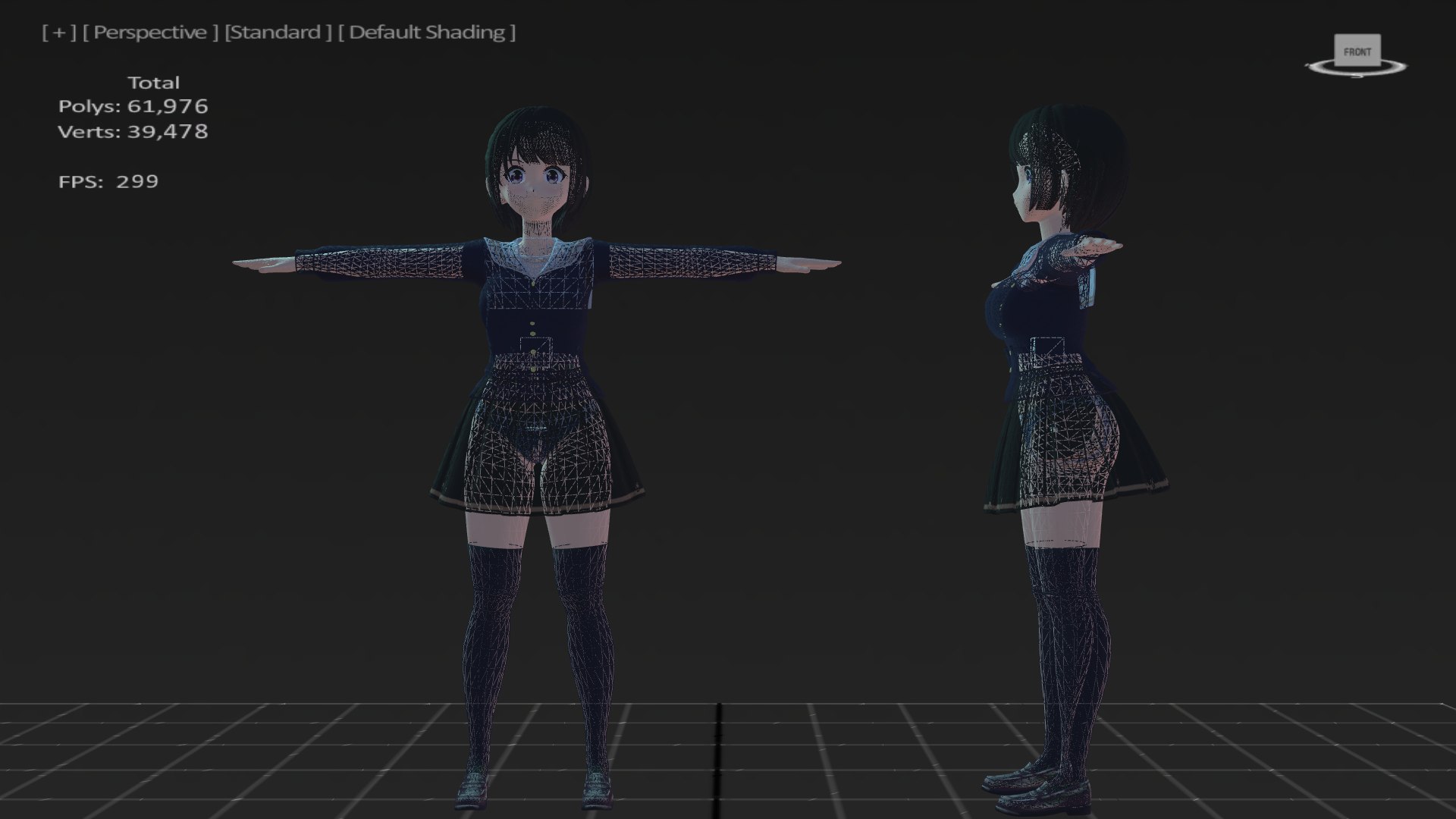 3DsMax Biped Model Mei Asano Model - TurboSquid 2273160