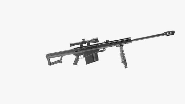 Barrett M82 With Stand Sniper Rifle 3D 모델 - TurboSquid 1920203