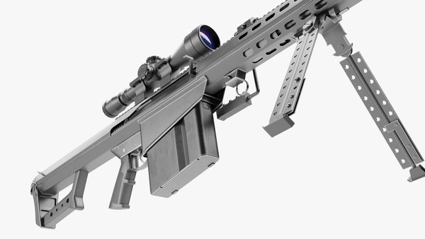 Barrett M82 With Stand Sniper Rifle 3D 모델 - TurboSquid 1920203