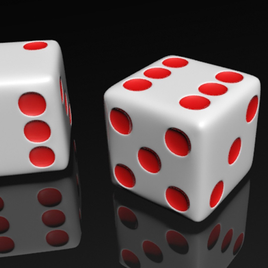 3d Model Dotted Dice