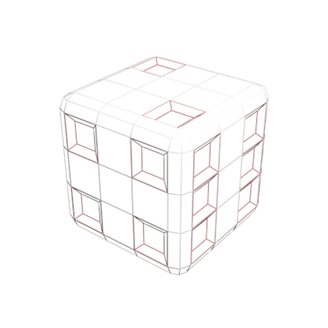 3d Model Dotted Dice