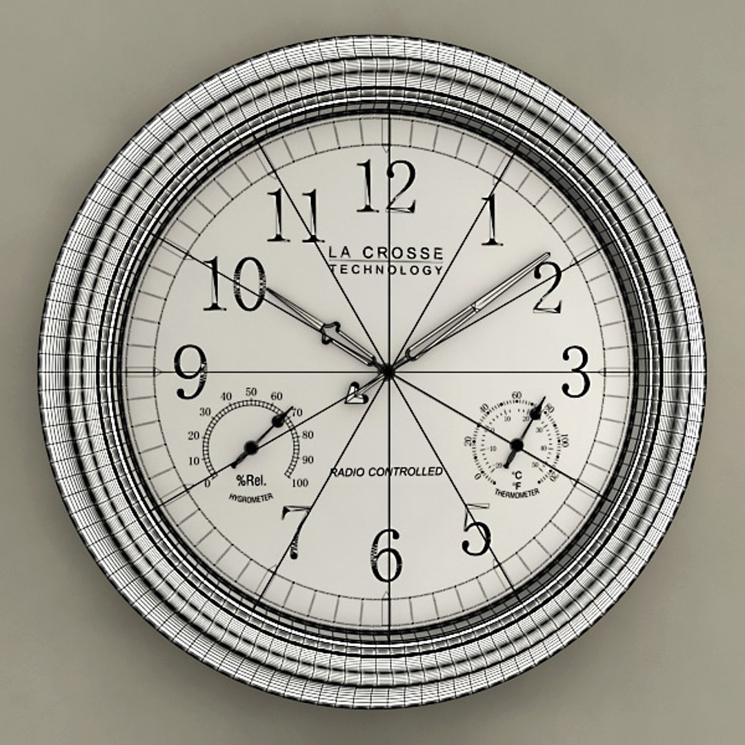 Analog Wall Clock 3d Model