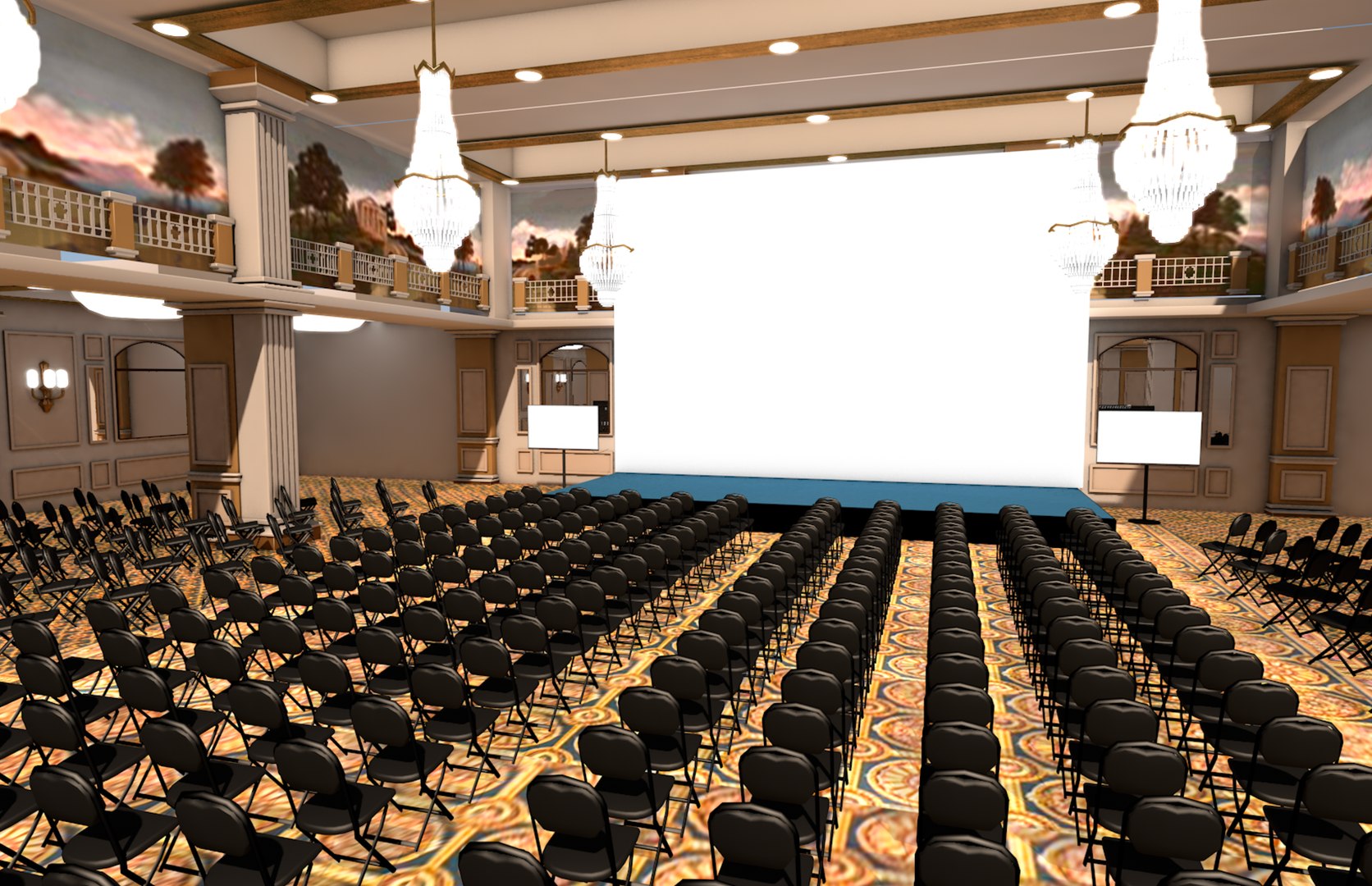 3D Ballroom - TurboSquid 1303180