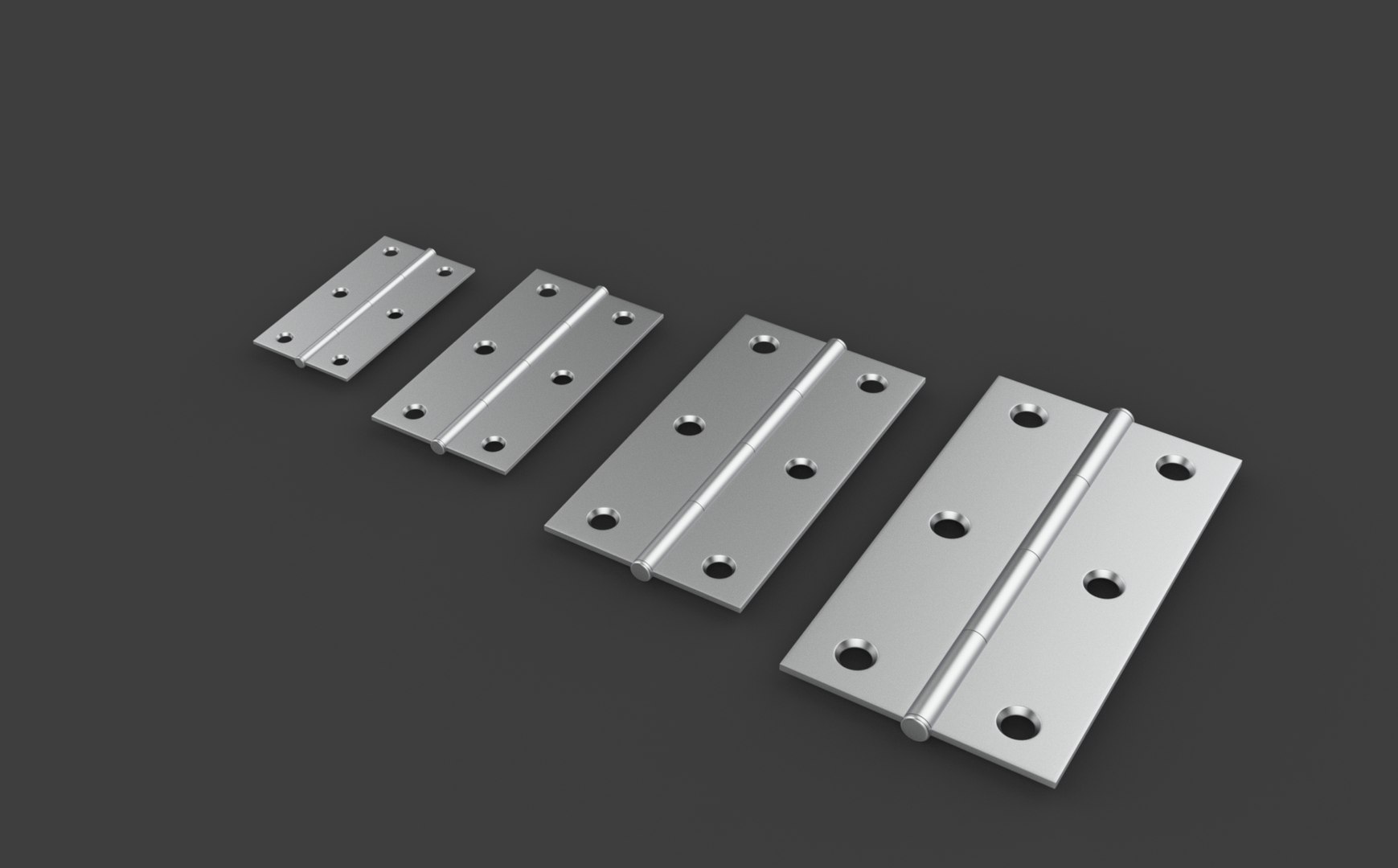 Steel Hinge 3D Model 3D Model - TurboSquid 2362024