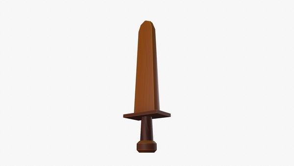 3D model Cartoon Wooden Sword - TurboSquid 1901533