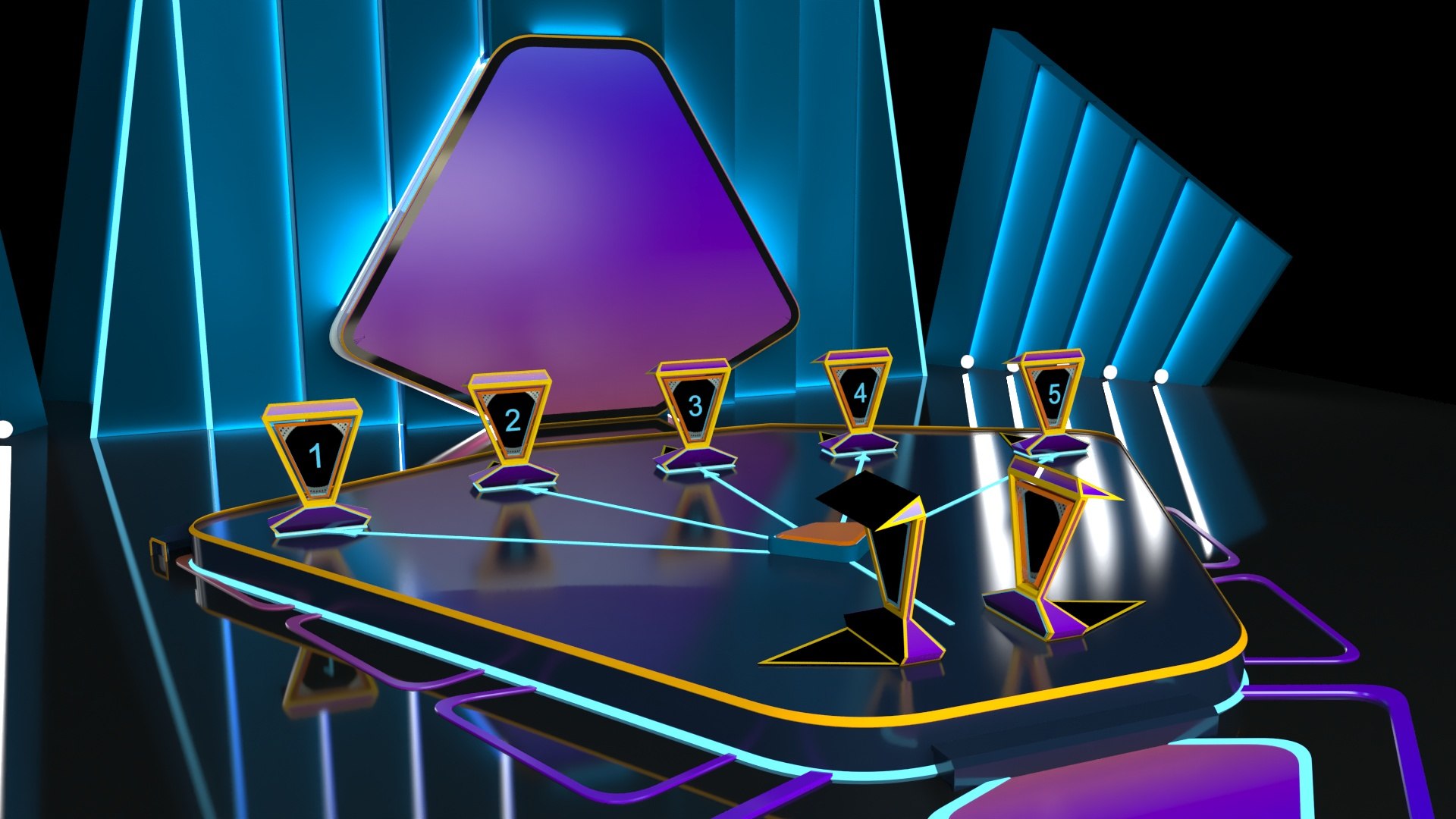 3D Model Tv Studio Design Model - TurboSquid 1886121