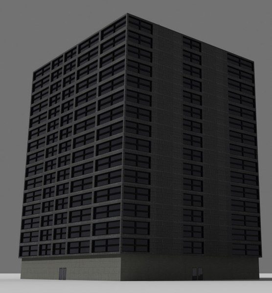 3d hi-rise building model