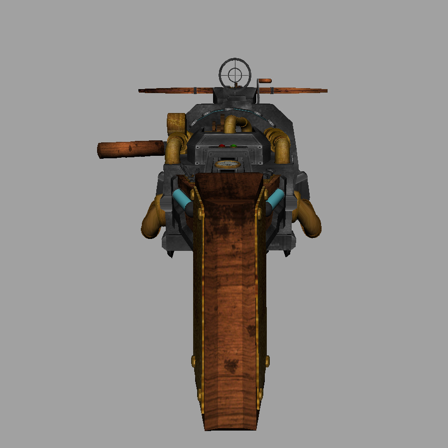 3d steampunk gun