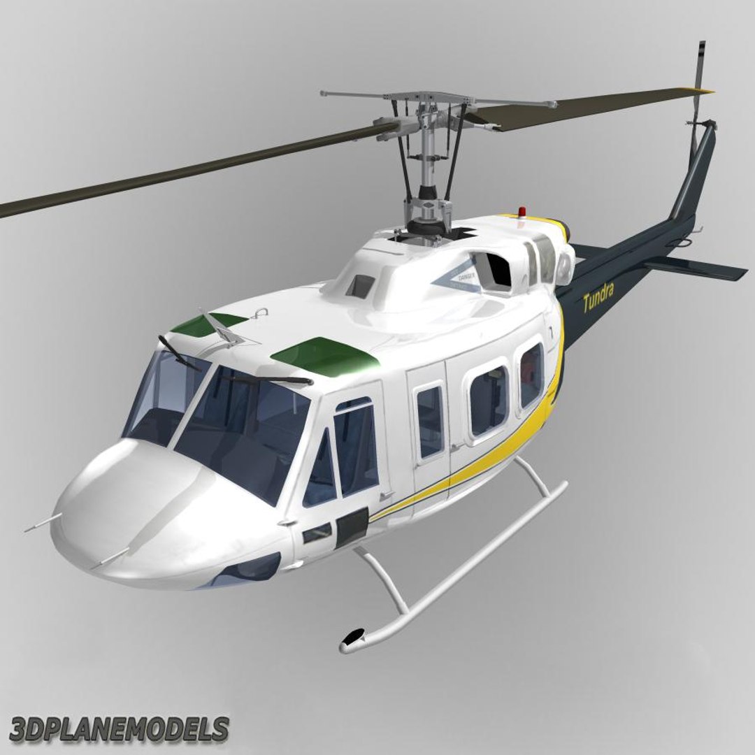 Bell 212 Huey Helicopter 3d Model