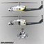 bell 212 huey helicopter 3d model