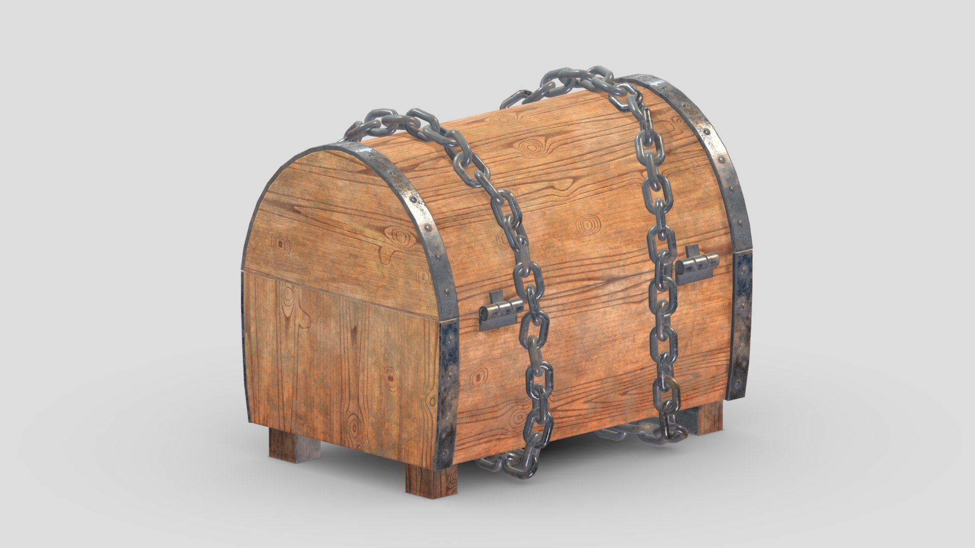 3D Treasure Chest Box 06 Low Poly PBR Realistic - TurboSquid 1936283