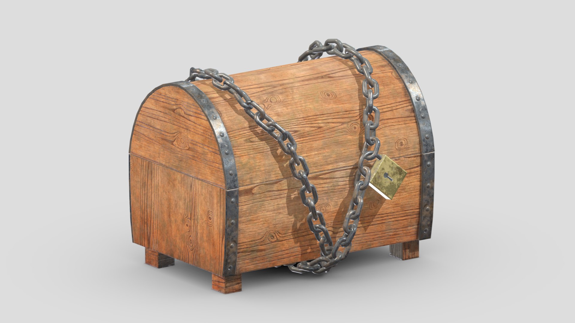 3D Treasure Chest Box 06 Low Poly PBR Realistic - TurboSquid 1936283