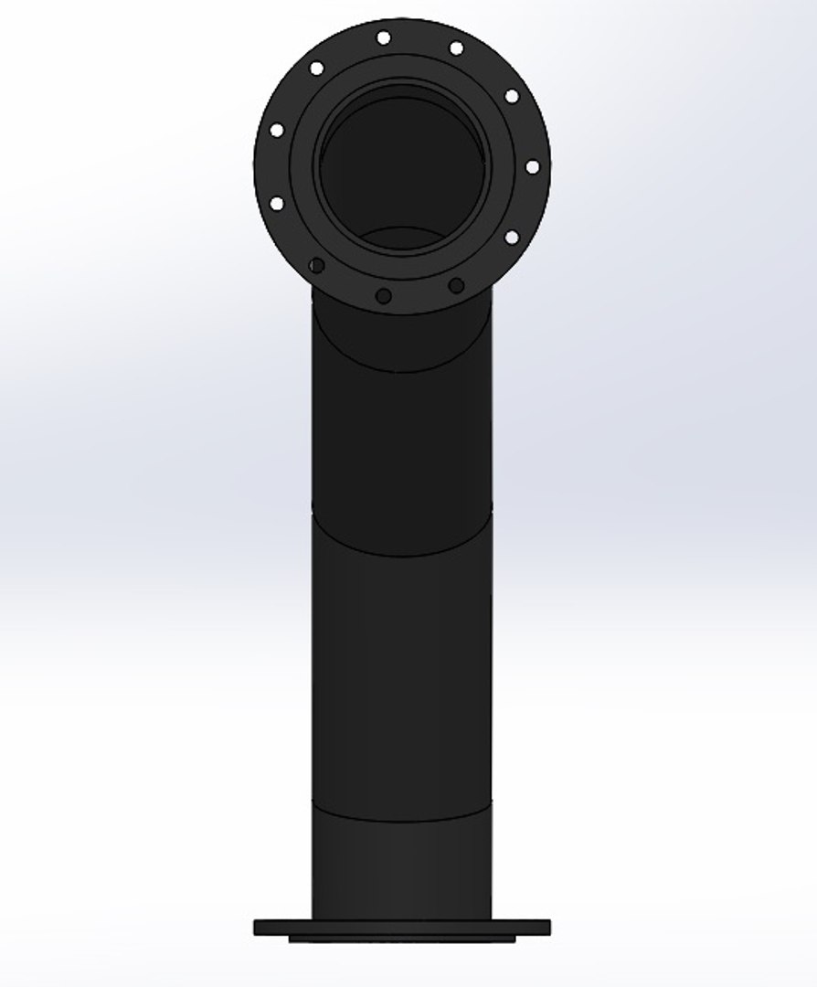 3D 90 degree 10inch elbow - TurboSquid 1602274