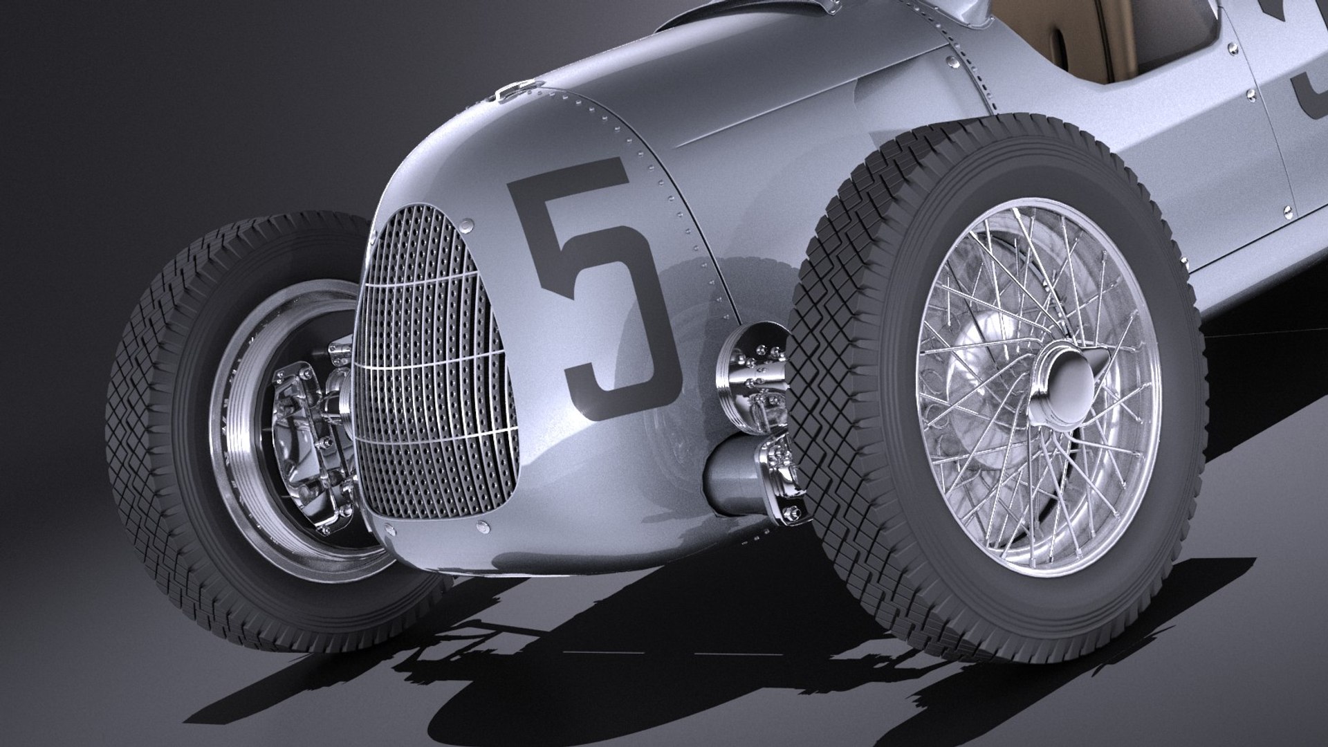Auto Union Car 3d Obj