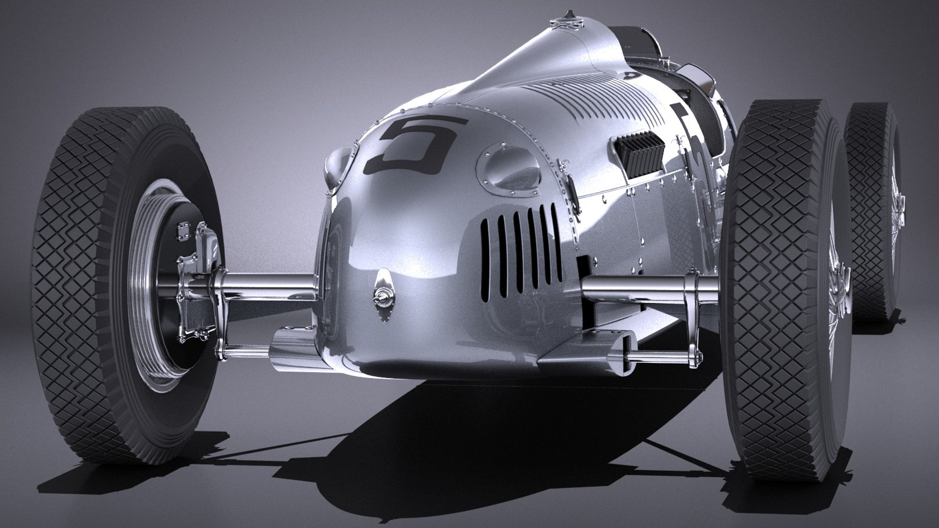 Auto Union Car 3d Obj