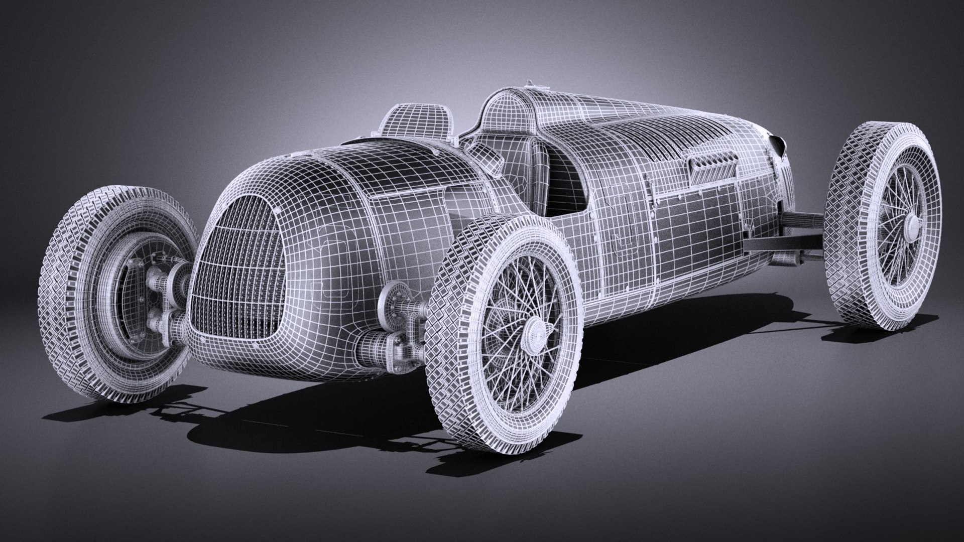 Auto Union Car 3d Obj