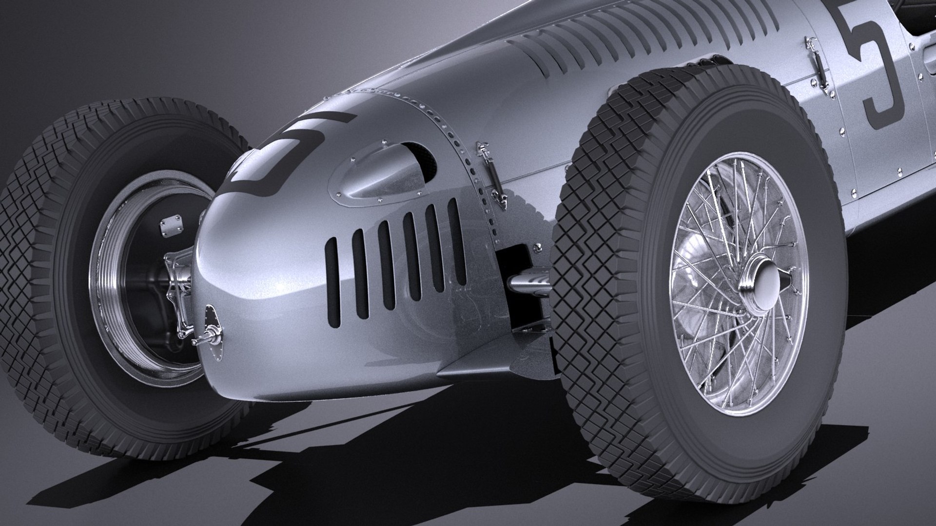 Auto Union Car 3d Obj