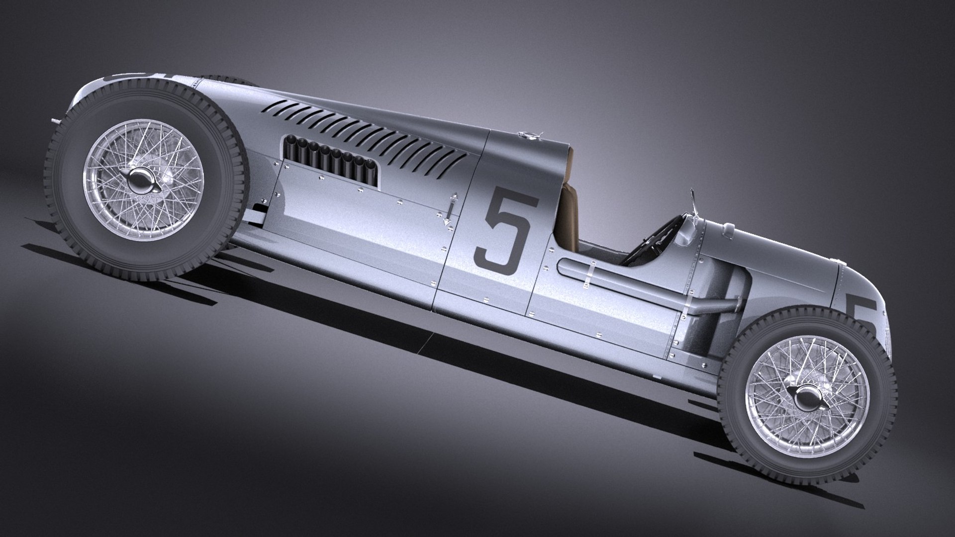 Auto Union Car 3d Obj