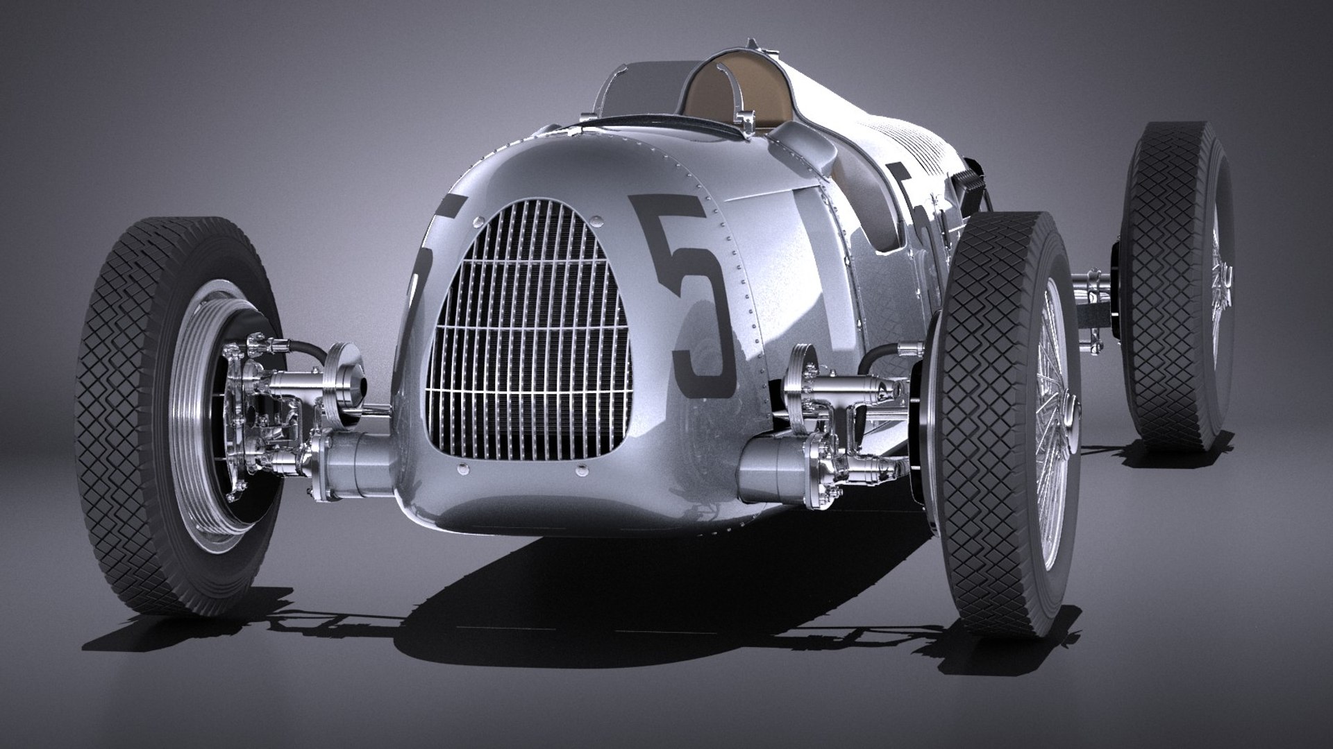 Auto Union Car 3d Obj