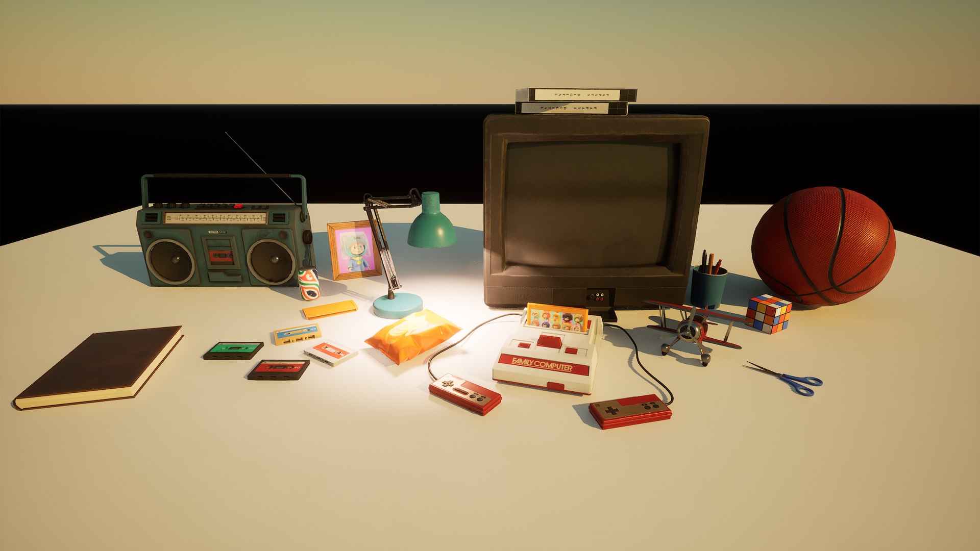 3D 80s Kid room props model - TurboSquid 2145956