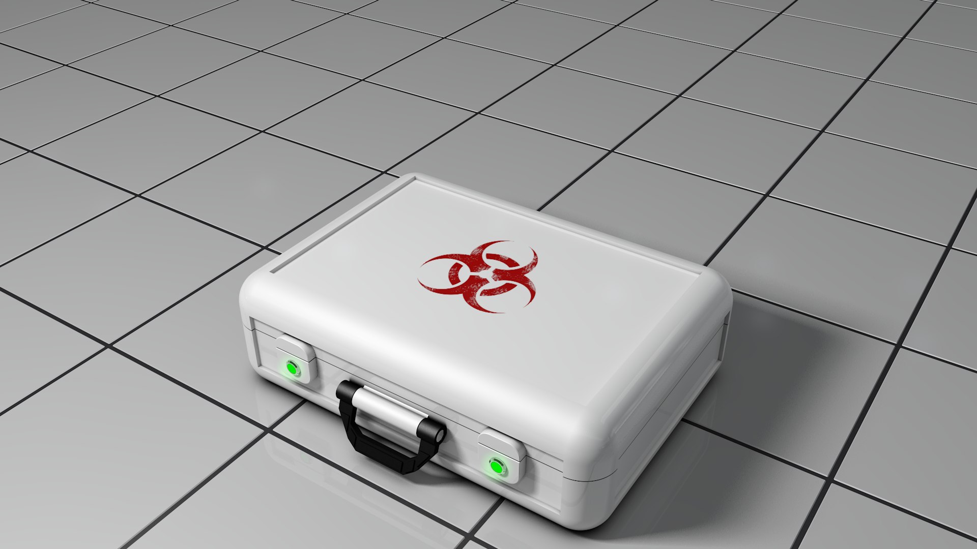 3d Model Of Virus Container Briefcase