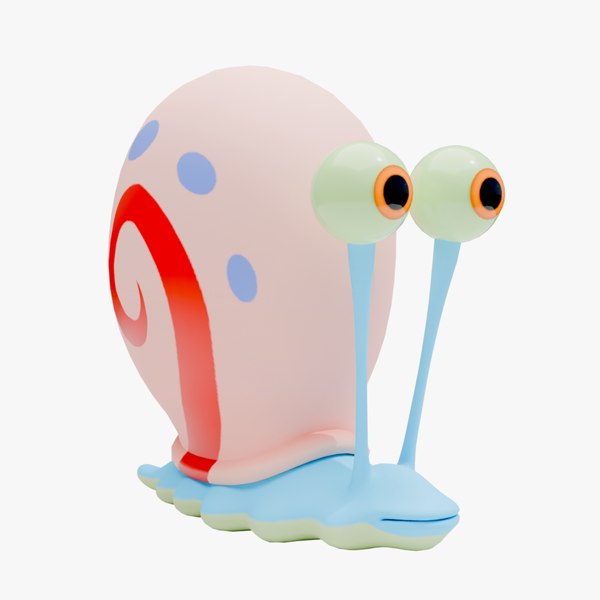 modelo 3d Gary el Caracol - Bob Esponja - TurboSquid 2469724