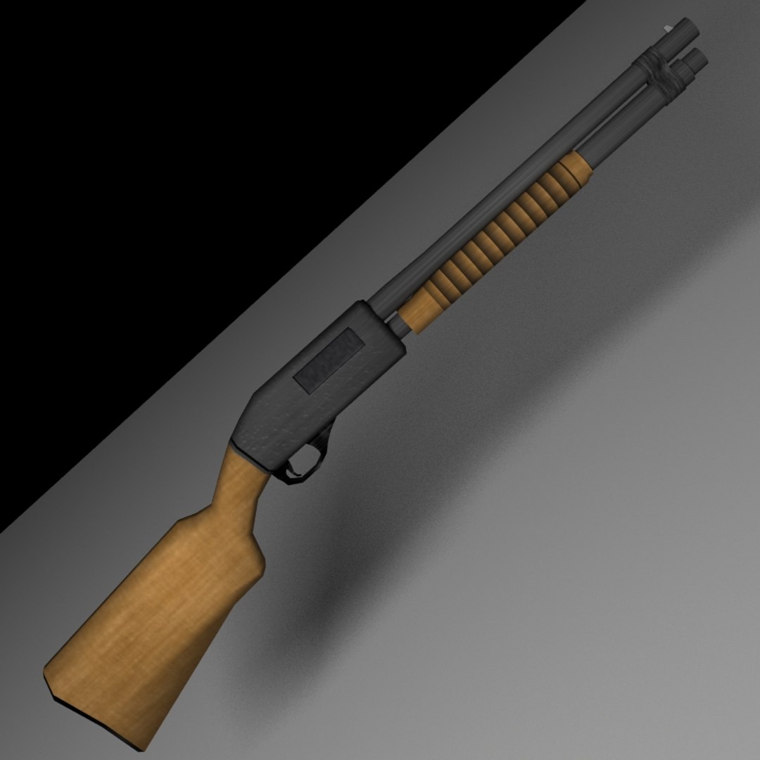 12 Gauge Shotgun 3d Model