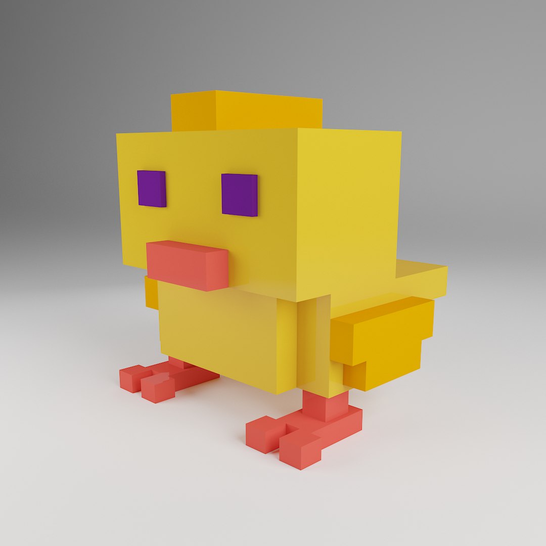LOW POLY CHICK Model - TurboSquid 1978993