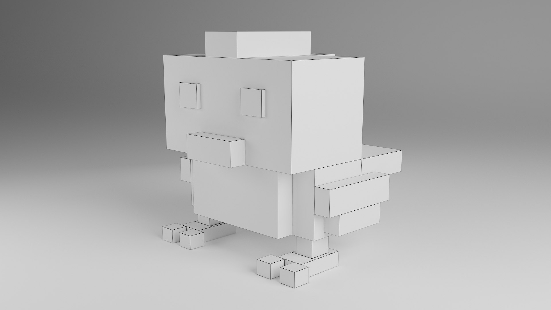 LOW POLY CHICK Model - TurboSquid 1978993