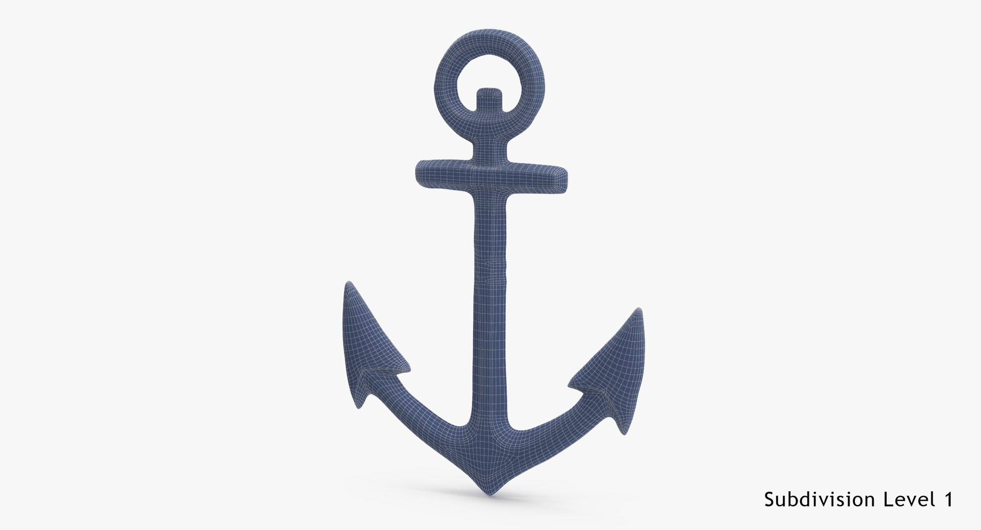 3d anchors ship boat model