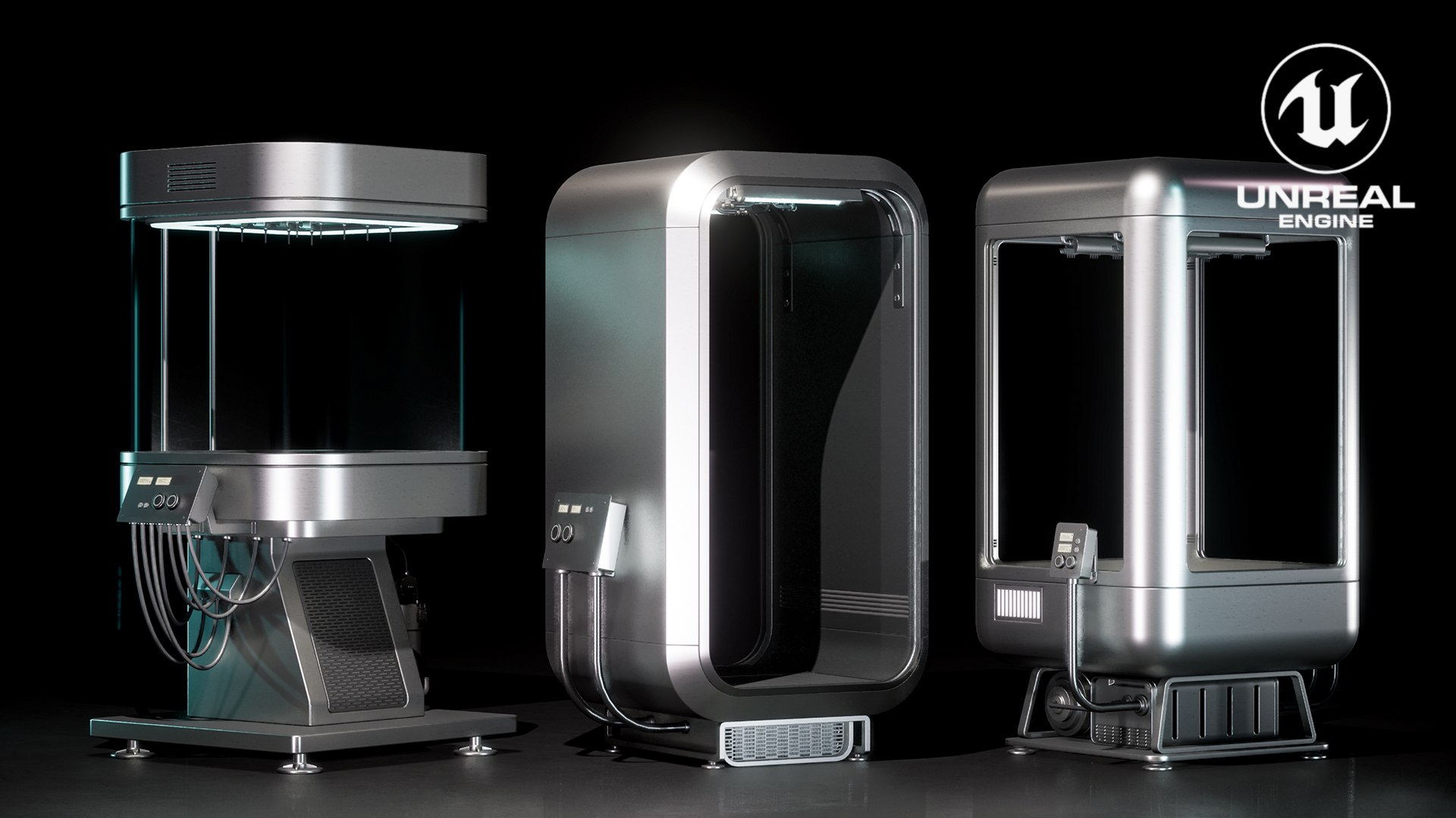 3D Futuristic Plant Capsules Model - TurboSquid 2305921