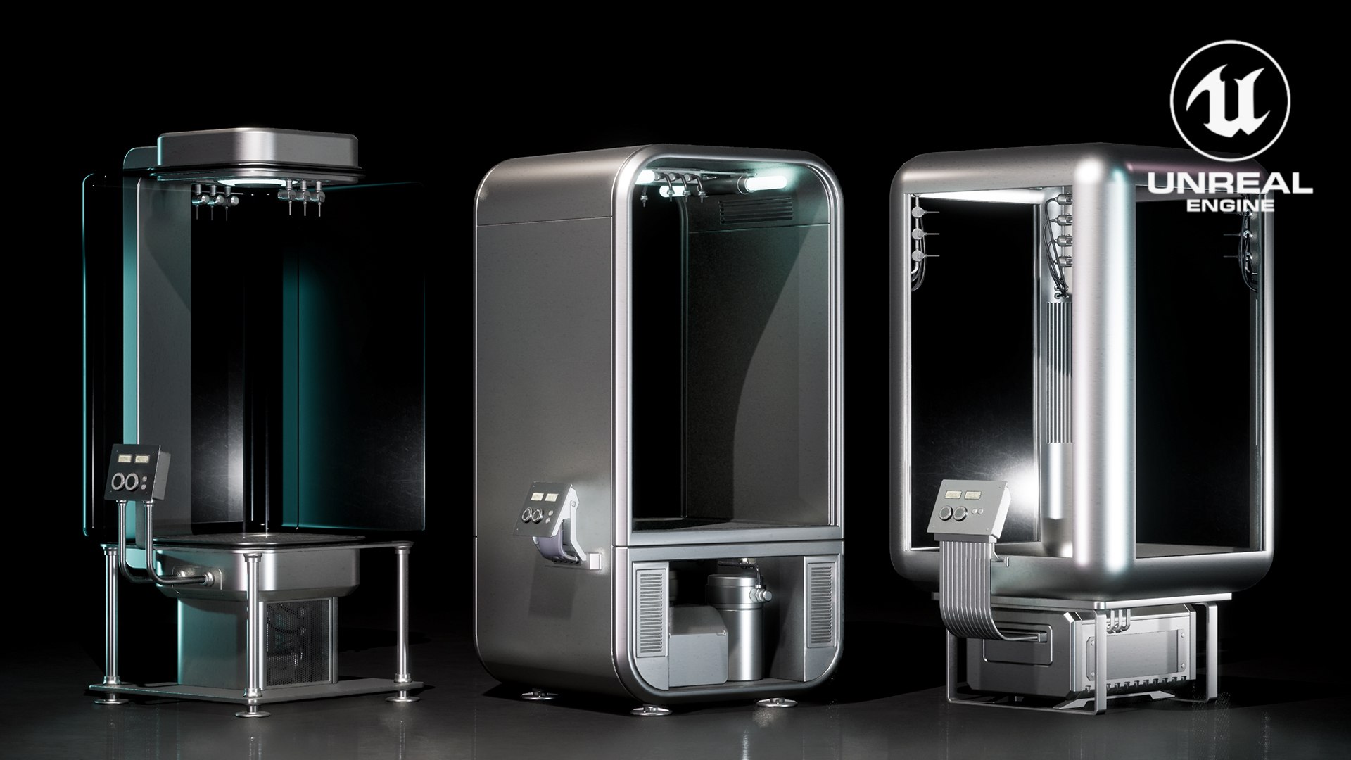 3D Futuristic Plant Capsules Model - TurboSquid 2305921