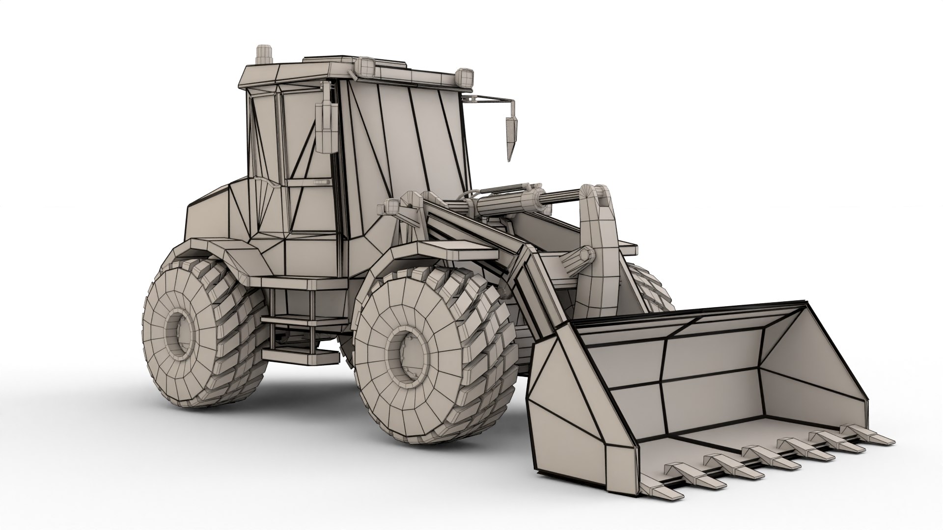 3D Wheel Loader Model - TurboSquid 2210402
