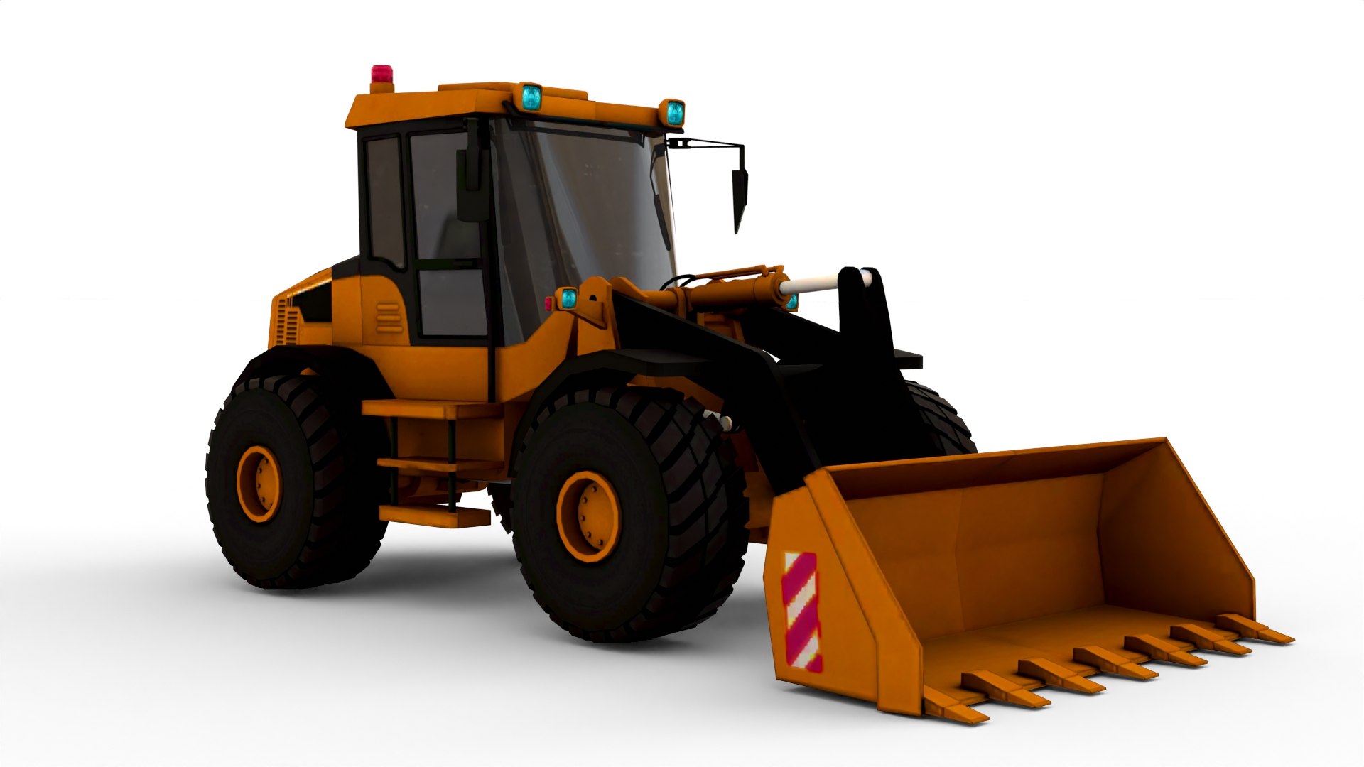 3D Wheel Loader Model - TurboSquid 2210402