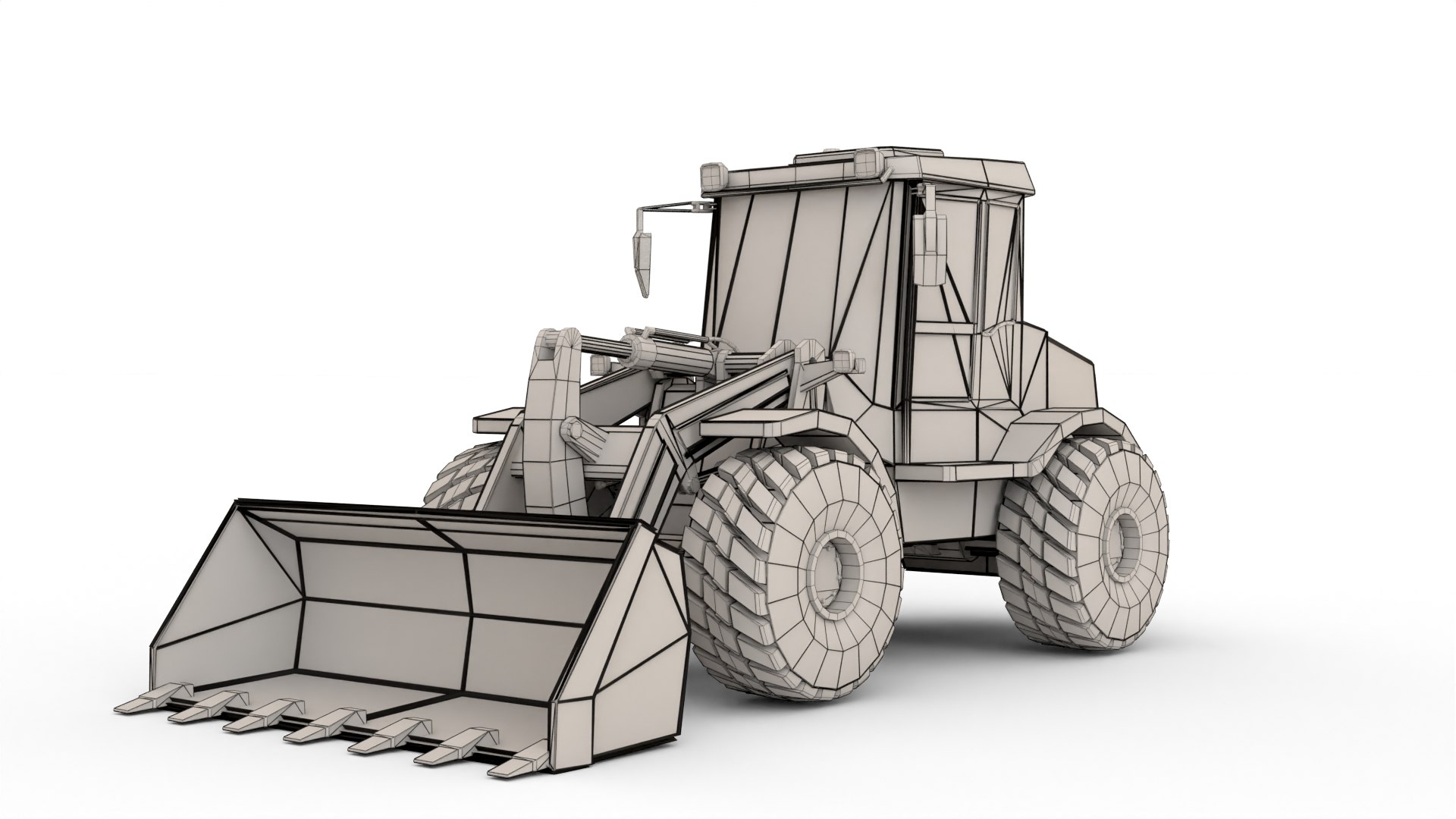 3D Wheel Loader Model - TurboSquid 2210402