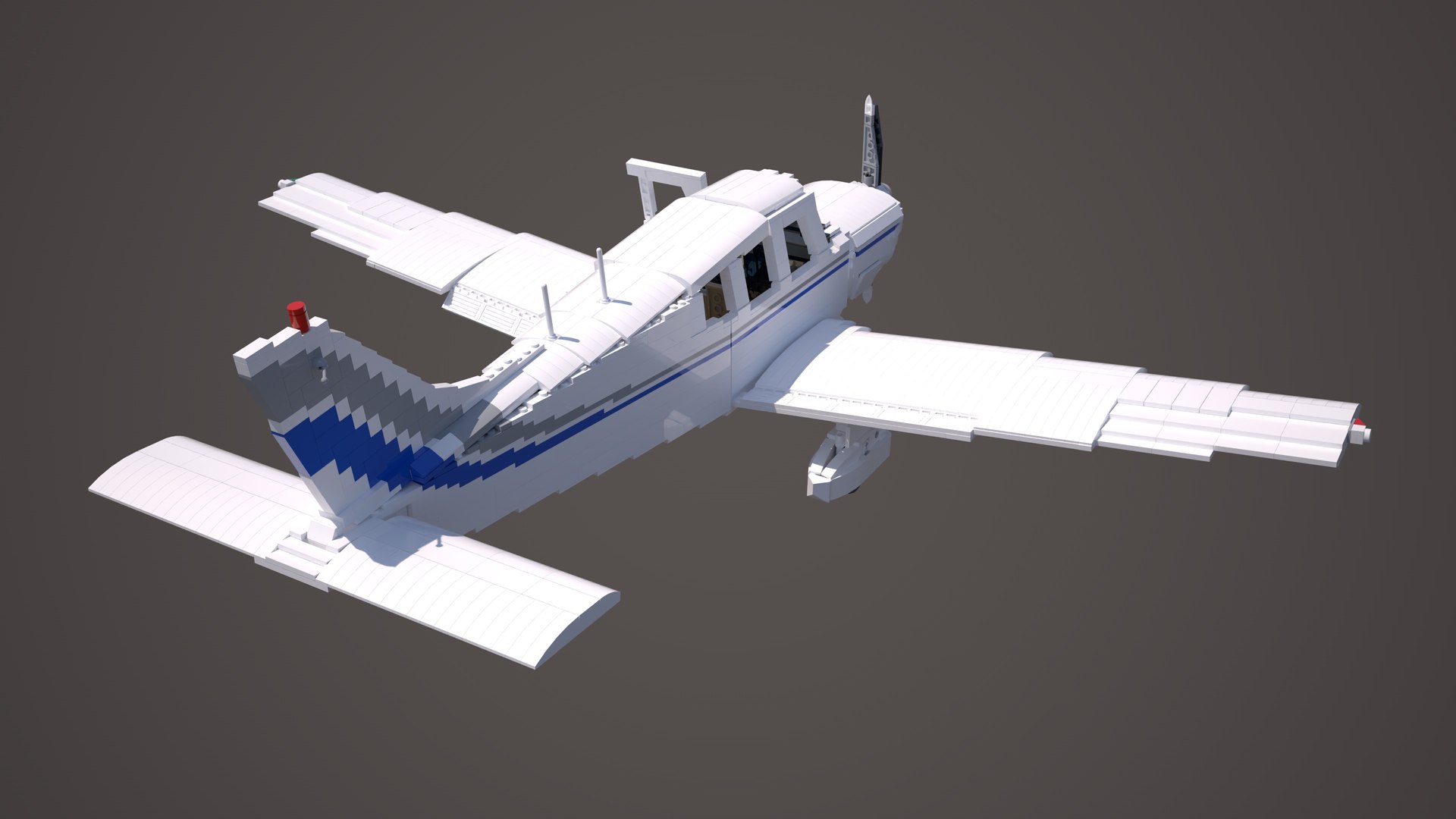 3D Model LEGO Plane Piper Archer II 3d Modell - TurboSquid 2420581