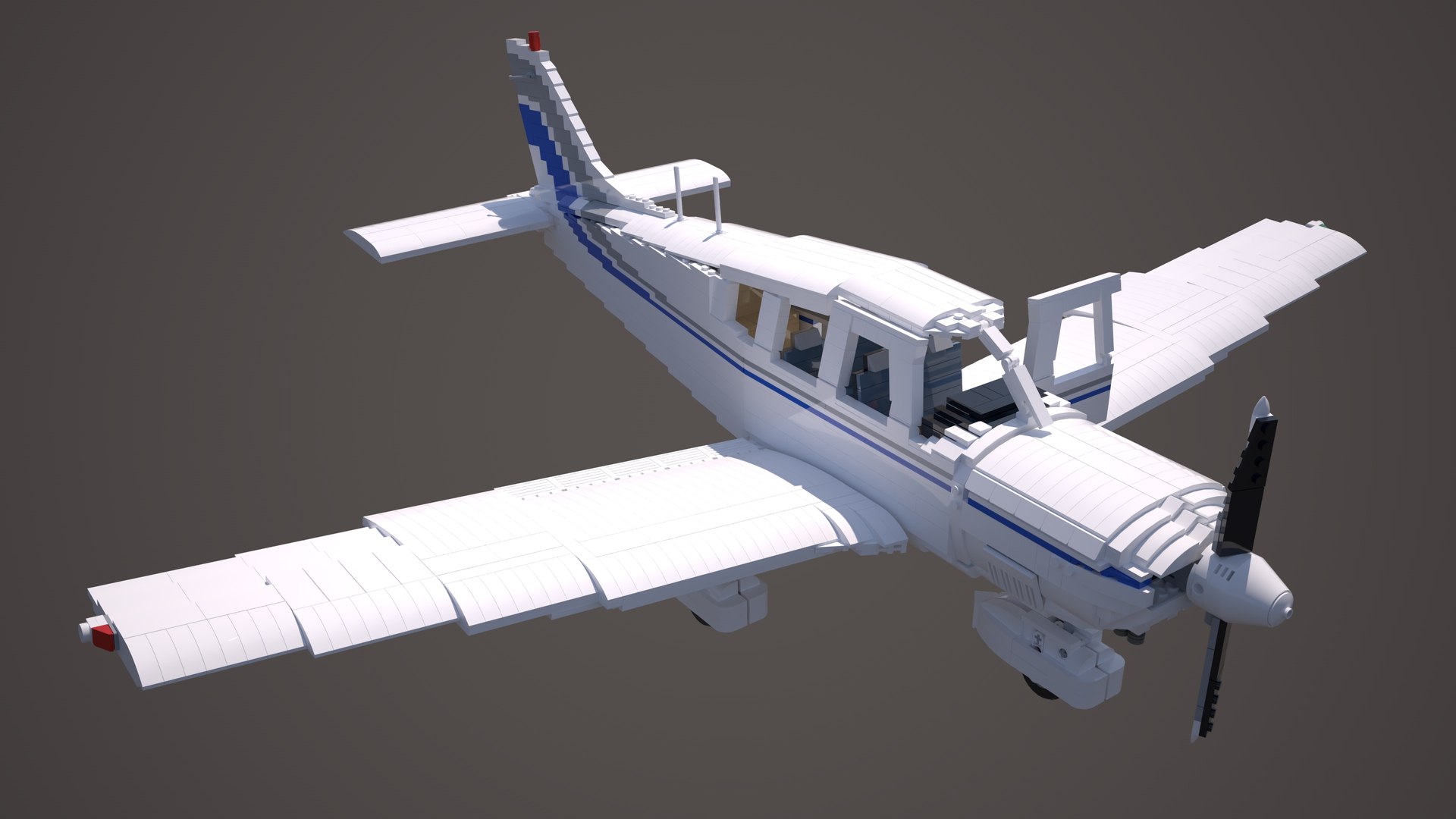 3D Model LEGO Plane Piper Archer II 3d Modell - TurboSquid 2420581