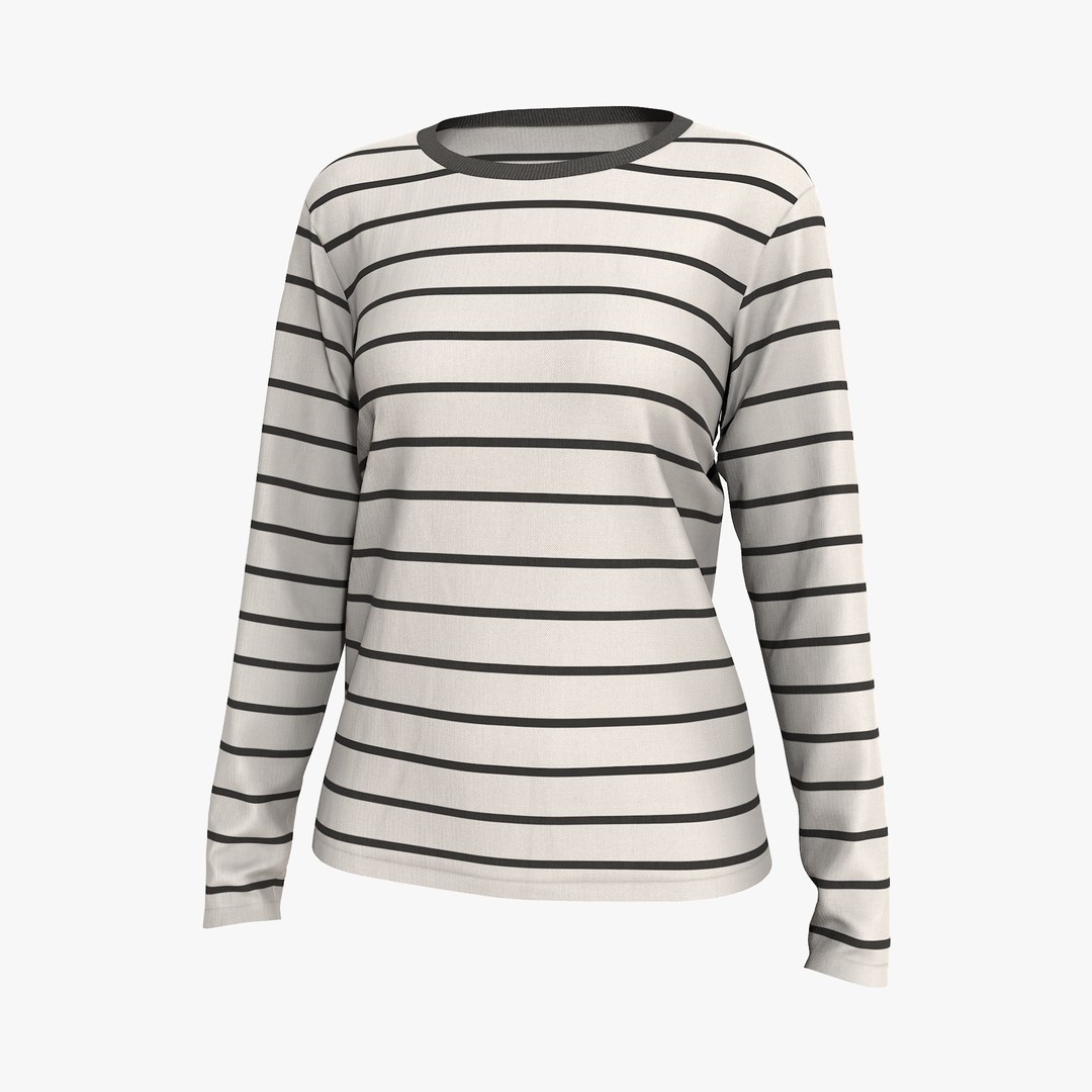 3D Woman Long Sleeve Model - TurboSquid 2311143