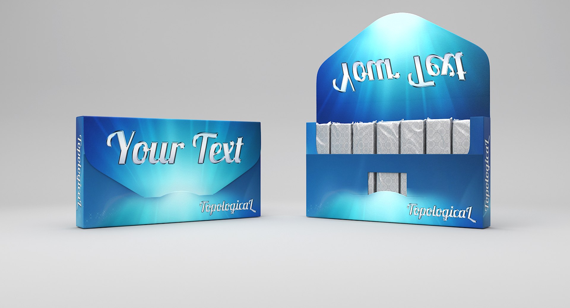 3d Chewing Gum Box Model