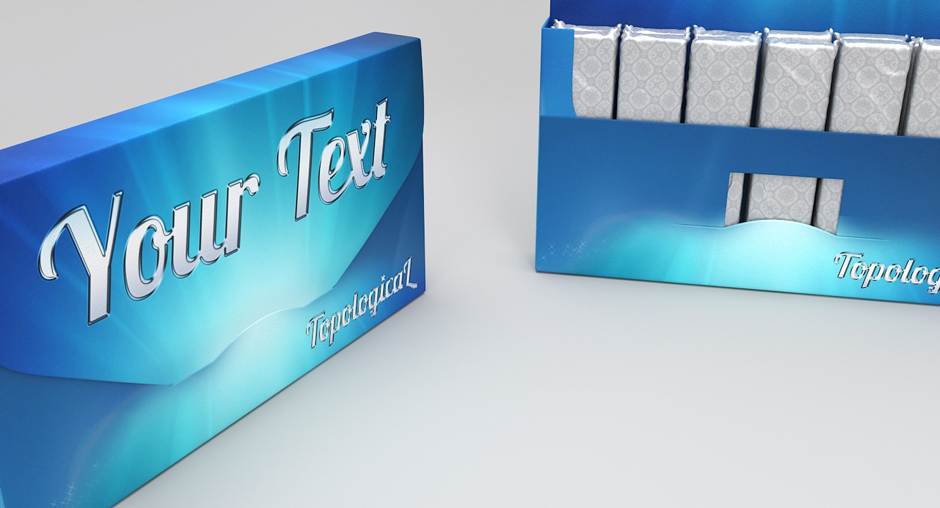 3d Chewing Gum Box Model